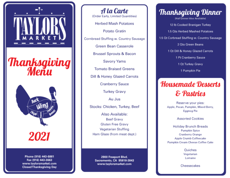 Holidays – Taylor's Market & Kitchen